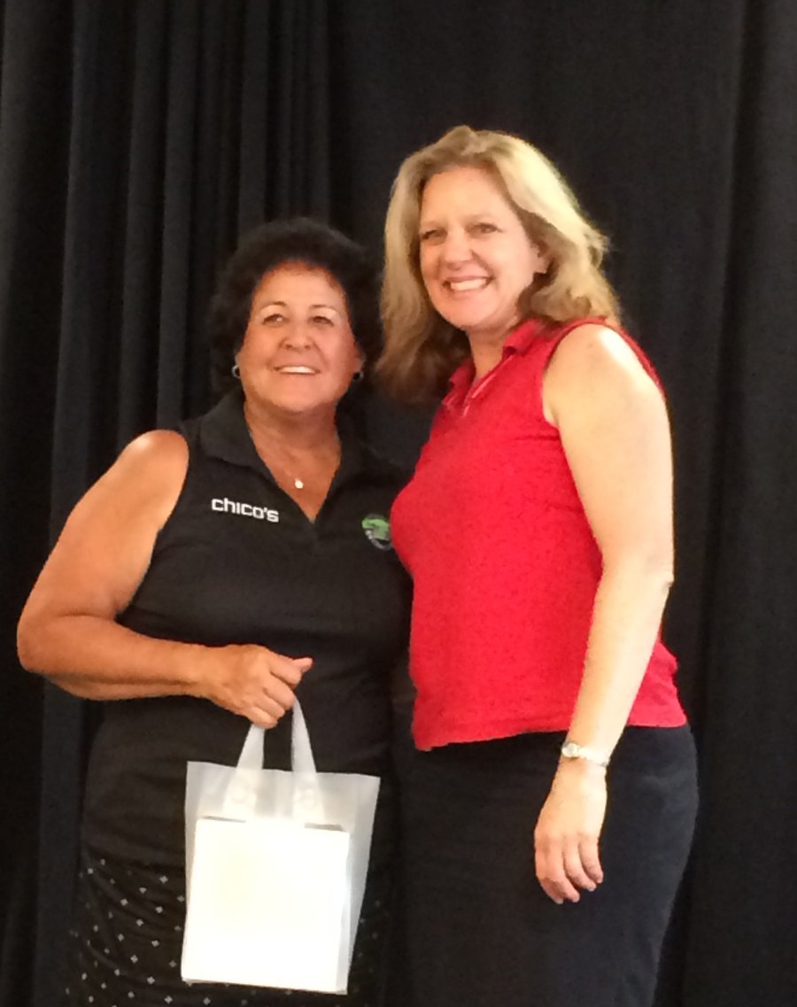 Kelly Hughes Iverson Received Long Drive Award from LPGA Star Nancy Lopez